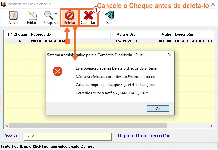 Preenchimento de Cheques
