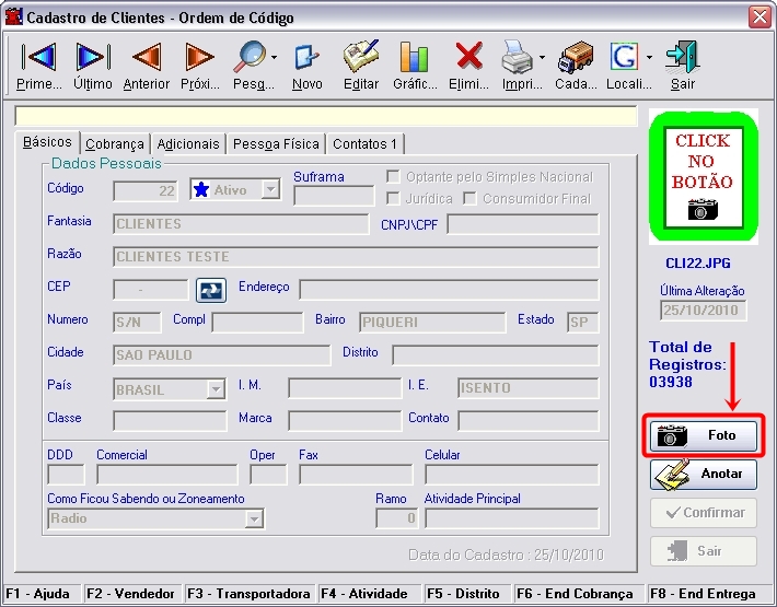 Inserir Imagem no Cadastro